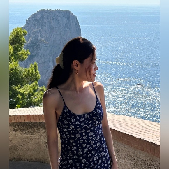 Realisation Par | Dresses | Silk Blue Dress The Iggy Dress In Saffron ...